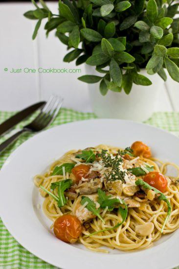 Chicken Scallopini with Lemon Butter Pasta • Just One Cookbook