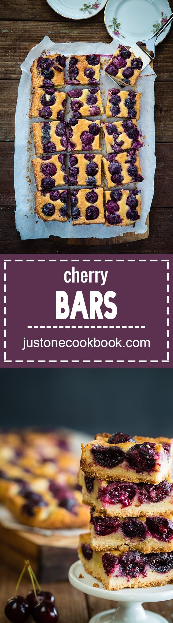 Best Cherry Bars with Brown Butter • Just One Cookbook