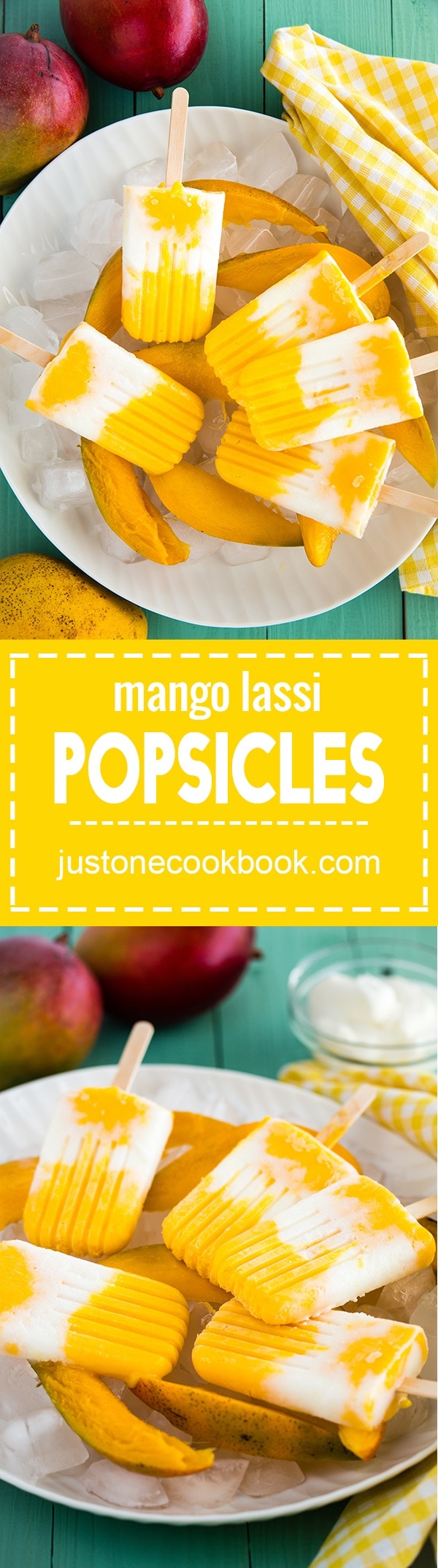 Mango Lassi Popsicles • Just One Cookbook