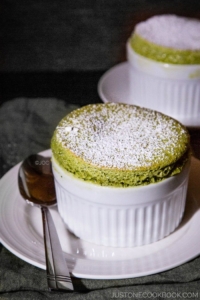 Green Tea Souffle 抹茶スフレ • Just One Cookbook
