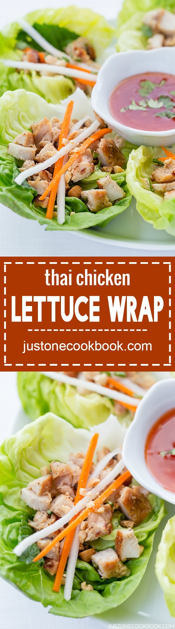 Thai Chicken Lettuce Wraps • Just One Cookbook