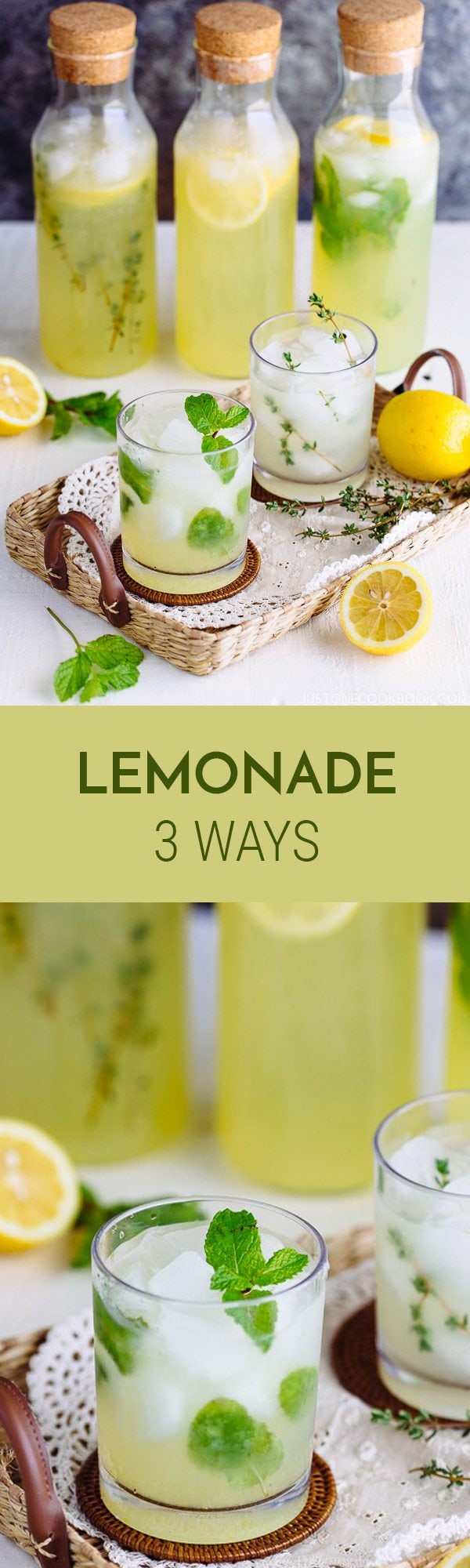 3 Easy Homemade Lemonade Recipes • Just One Cookbook