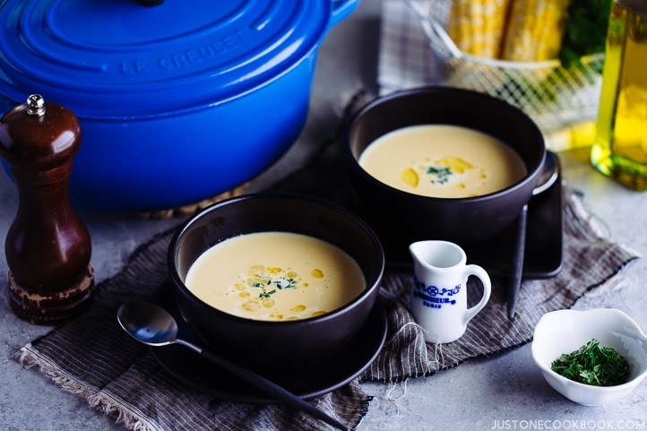 Corn Potage コーンポタージュ (Japanese Corn Soup) – Just One Cookbook