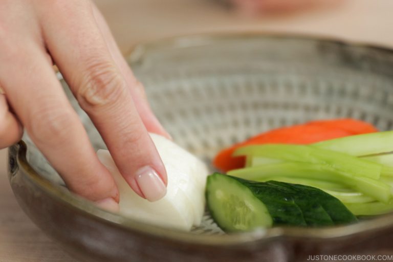 Tsukemono - Shiozuke (Salt Pickling) 塩漬け • Just One Cookbook