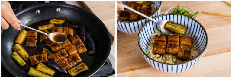 Eggplant Unagi Donburi 茄子と鰻の丼ぶり • Just One Cookbook