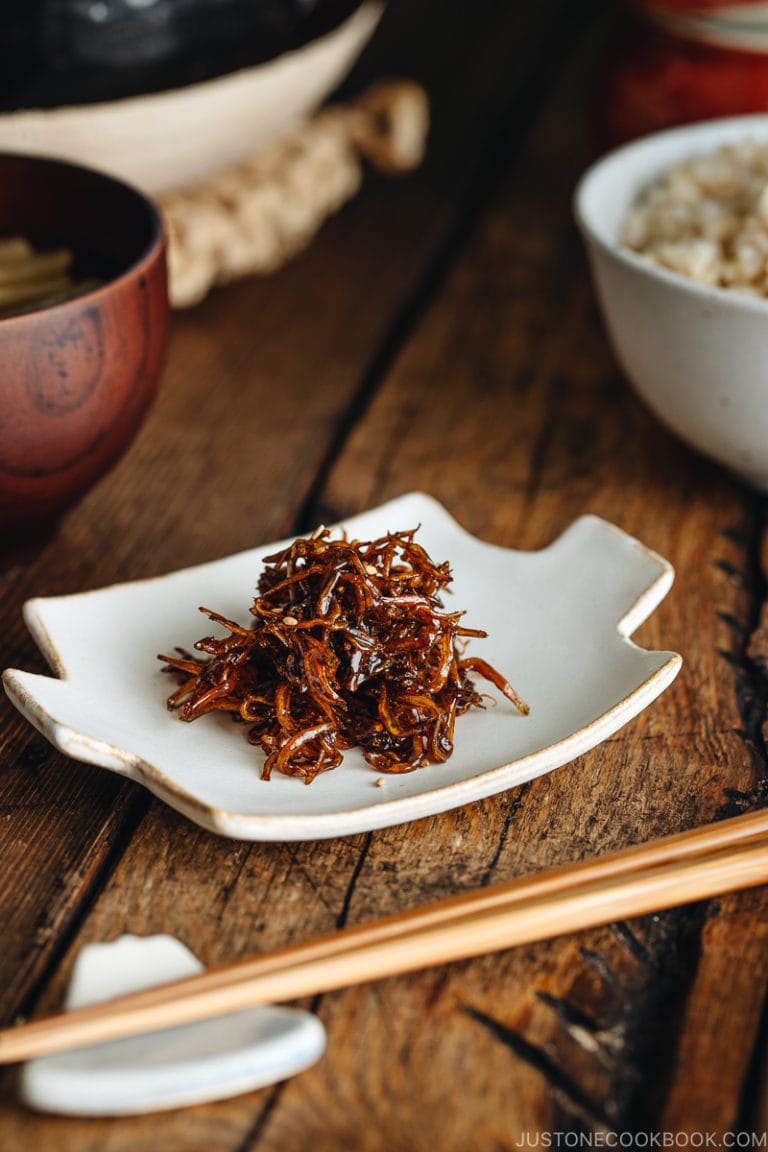 Baby Sardine Tsukudani じゃこの佃煮 • Just One Cookbook