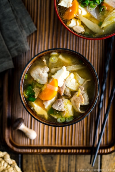 Tonjiru (Pork and Vegetable Miso Soup) (Video) 豚汁 • Just One Cookbook