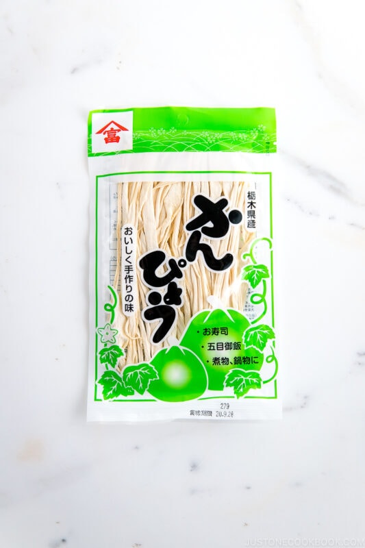Kanpyo (Dried Gourd Strips) • Just One Cookbook