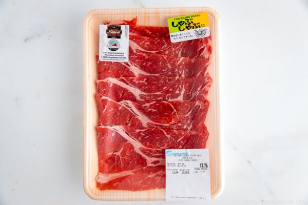 Thinly Sliced Meat for Japanese Cooking • Just One Cookbook