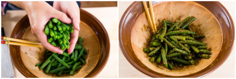 Green Bean Gomaae (Sesame Dressing) インゲンの胡麻和え • Just One Cookbook