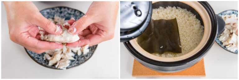 How to Make Tai Meshi with Leftover Baked Sea Bream 鯛飯 • Just One Cookbook