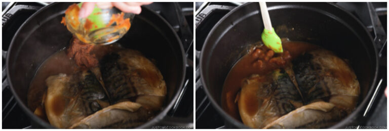 Saba Misoni (Mackerel Simmered in Miso) (Video) 鯖の味噌煮 • Just One Cookbook