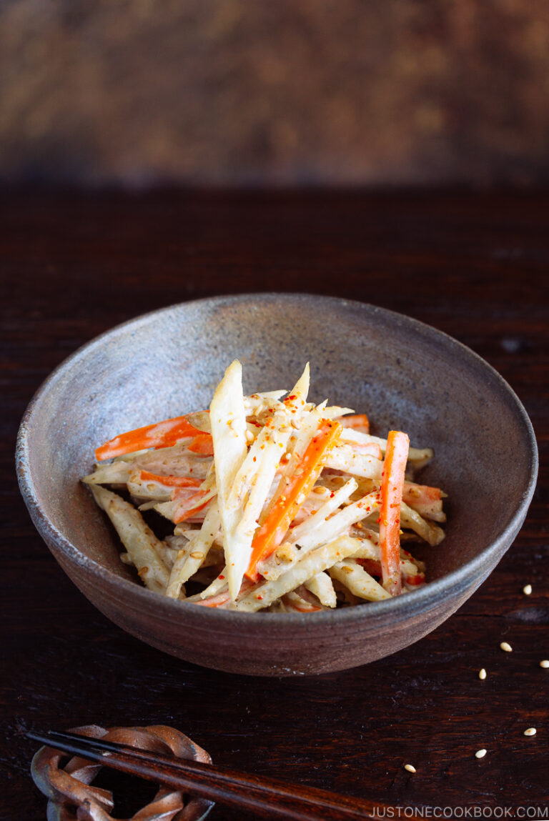 Gobo Salad (Japanese Burdock Root Salad) ごぼうサラダ • Just One Cookbook
