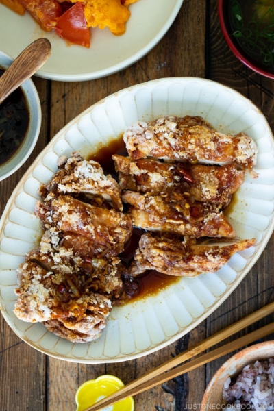 Fried Chicken with Scallion Soy Sauce (Yurinchi) ユーリンチー • Just One Cookbook