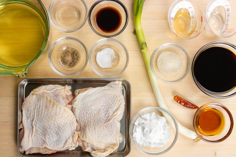 Fried Chicken with Scallion Soy Sauce (Yurinchi) ユーリンチー • Just One Cookbook