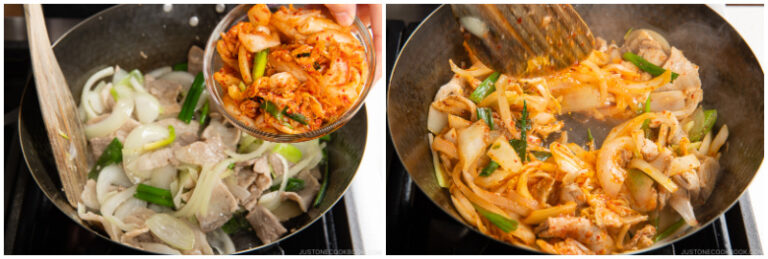 Pork Kimchi Stir-Fry (Buta Kimchi) 豚キムチ炒め • Just One Cookbook