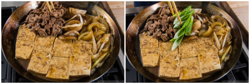 Simmered Beef and Tofu (Niku Dofu) 肉豆腐 • Just One Cookbook