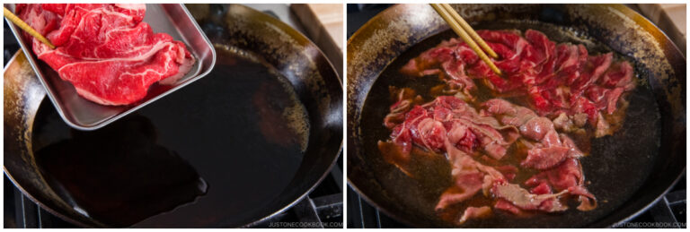 Simmered Beef and Tofu (Niku Dofu) 肉豆腐 • Just One Cookbook