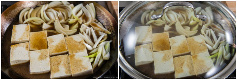 Simmered Beef and Tofu (Niku Dofu) 肉豆腐 • Just One Cookbook