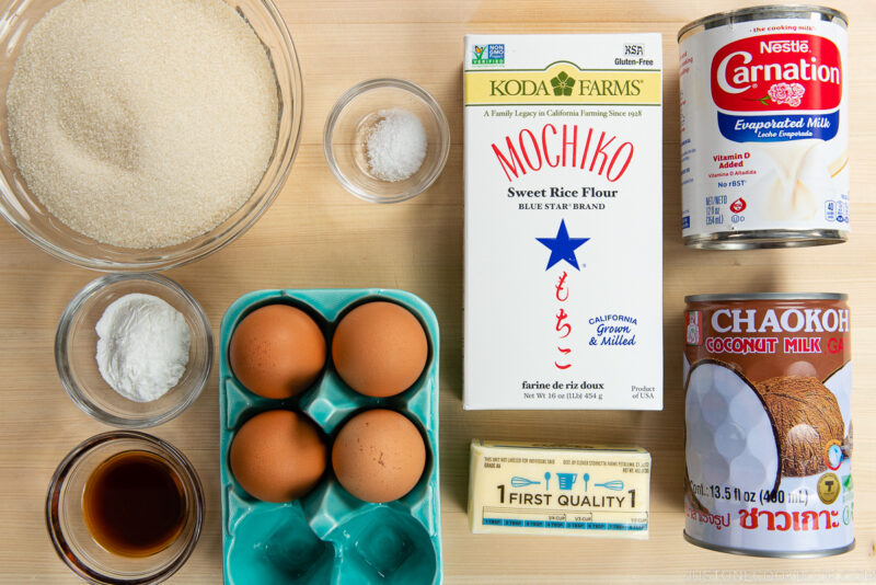 Butter Mochi • Just One Cookbook