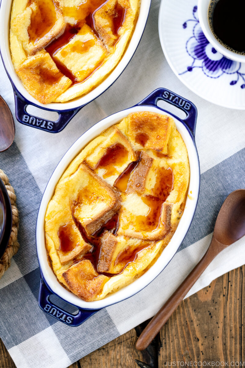 Pan Pudding (Japanese Milk Bread Pudding) • Just One Cookbook