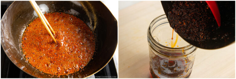 Homemade La-yu (Rayu Japanese Chili Oil) • Just One Cookbook