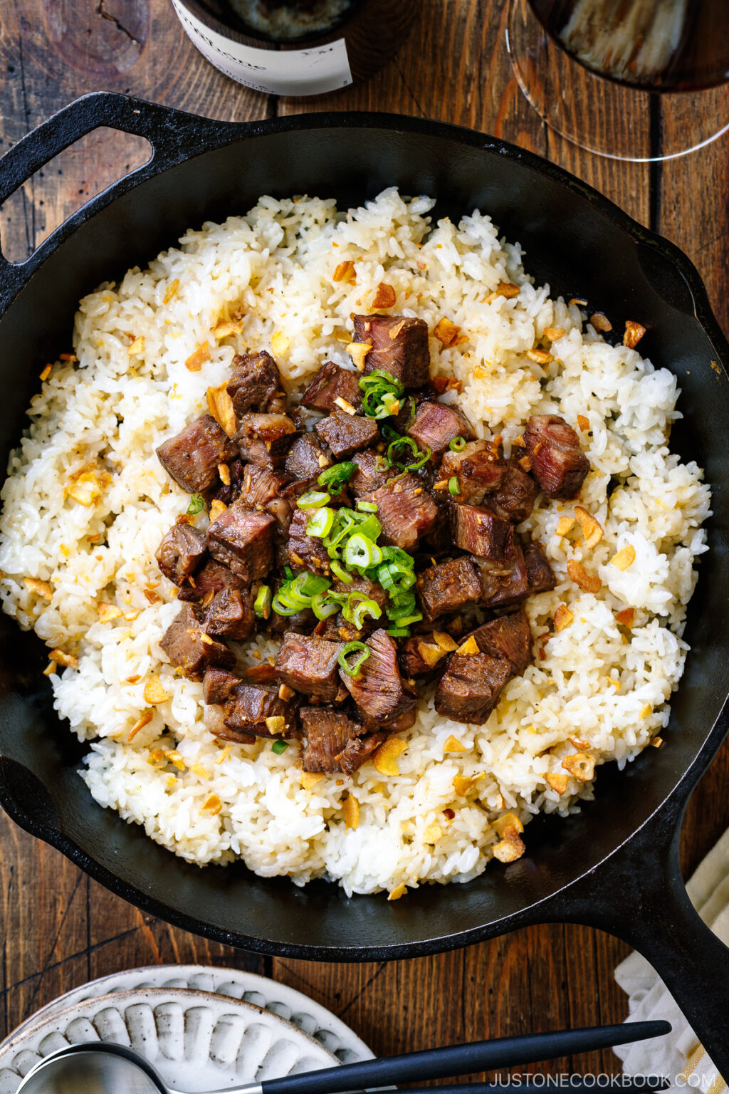 Steak Garlic Rice • Just One Cookbook