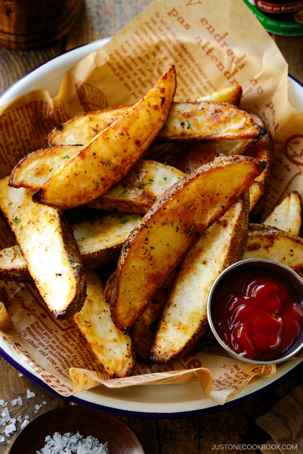 Crispy Baked Potato Wedges • Just One Cookbook