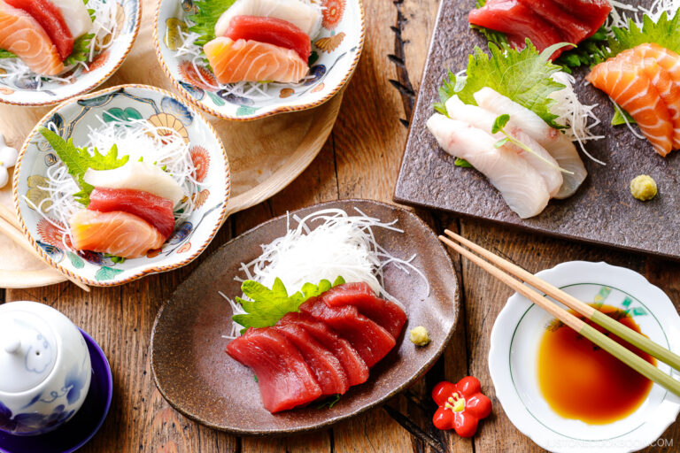 How To Slice and Plate Sashimi • Just One Cookbook
