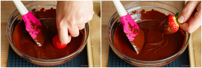 Chocolate Covered Strawberries • Just One Cookbook
