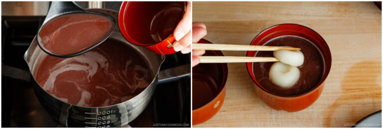 Oshiruko (Sweet Red Bean Soup) お汁粉 • Just One Cookbook