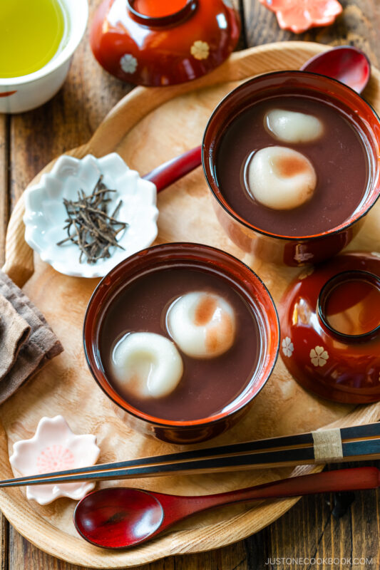 Oshiruko (Sweet Red Bean Soup) お汁粉 • Just One Cookbook