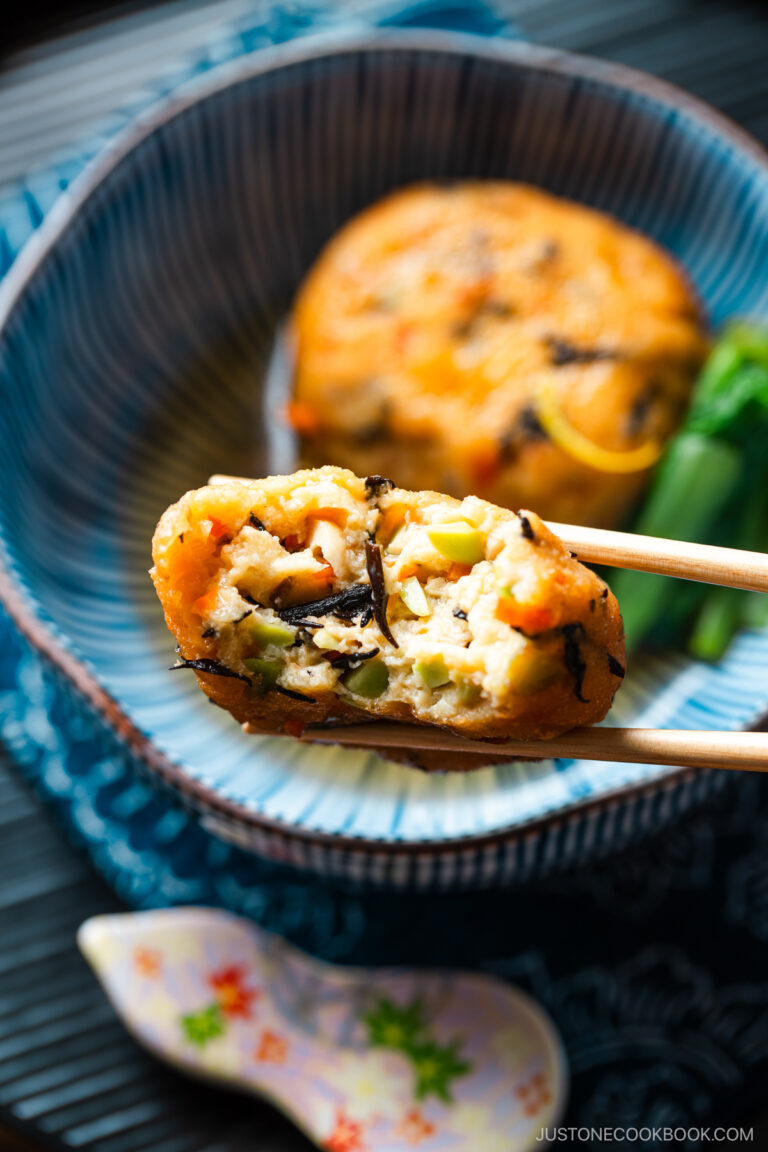 Simmered Ganmodoki がんもどきの含め煮 • Just One Cookbook