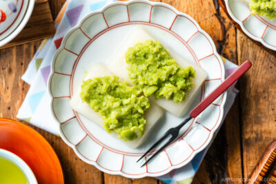Zunda Mochi (Sweet Edamame Mochi) ずんだ餅 • Just One Cookbook