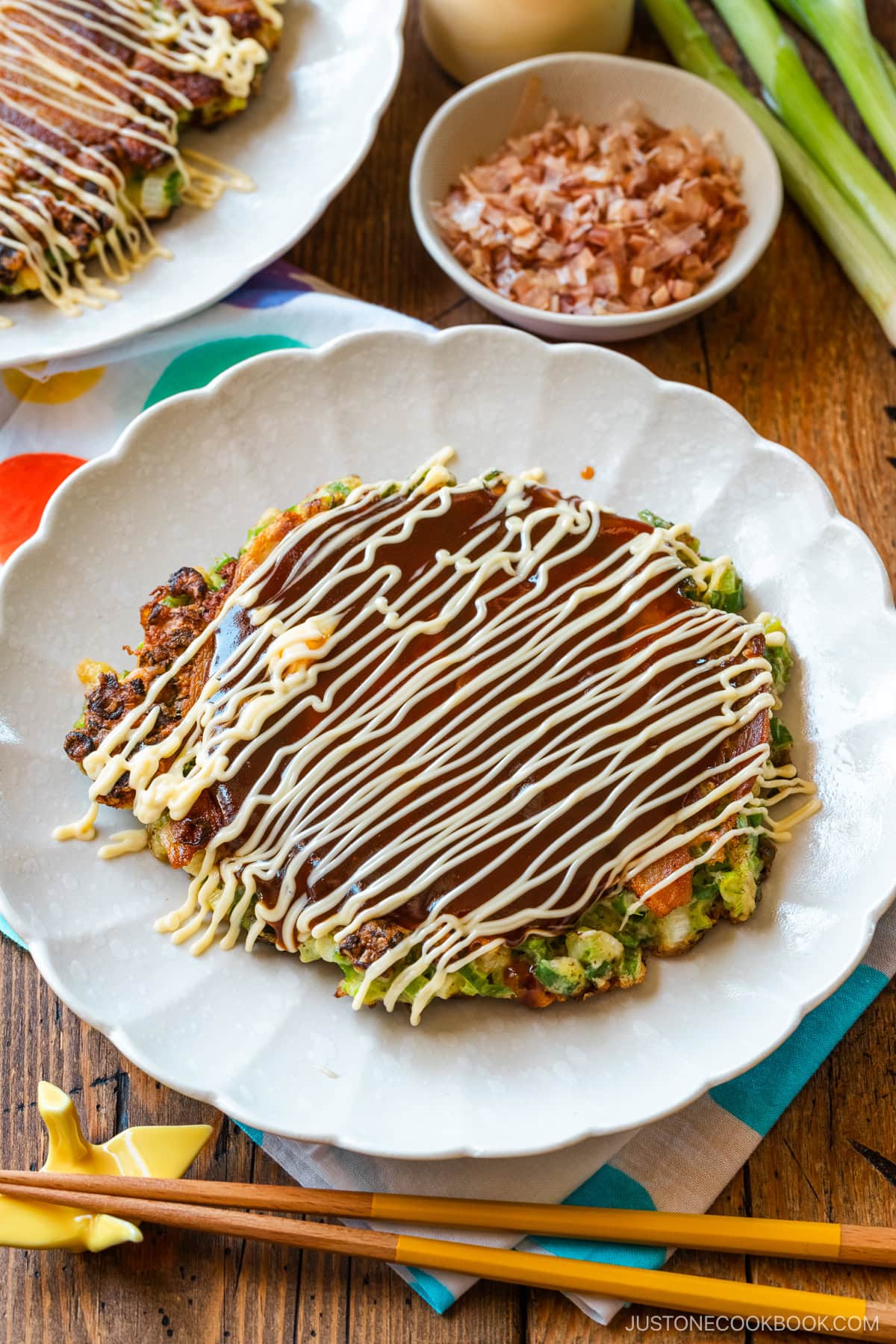 Negiyaki (Japanese Scallion Pancake) (Video) ねぎ焼き • Just One Cookbook