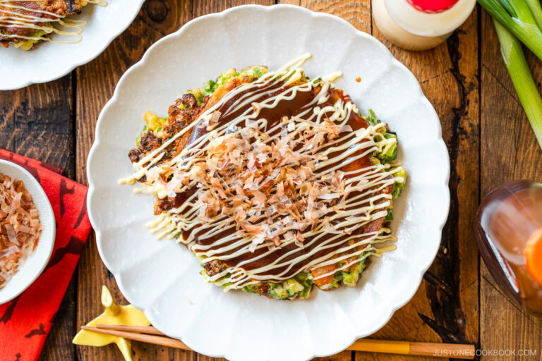 Negiyaki (Japanese Scallion Pancake) (Video) ねぎ焼き • Just One Cookbook