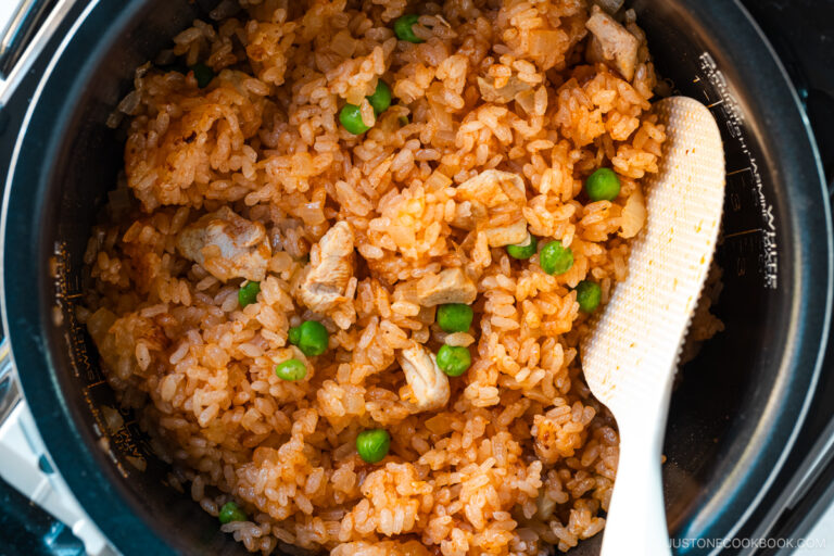 Rice Cooker Ketchup Rice ケチャップライス • Just One Cookbook