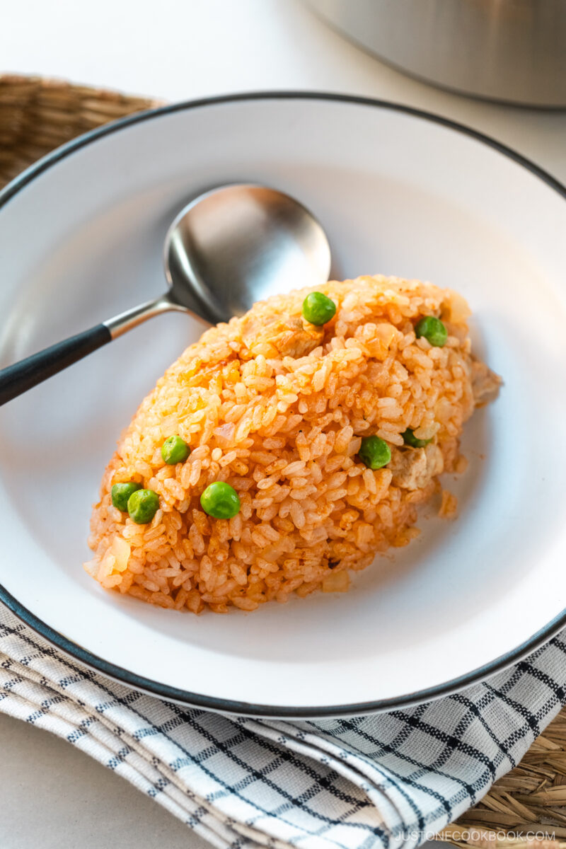 Rice Cooker Ketchup Rice ケチャップライス • Just One Cookbook