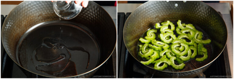 Stir-Fried Bitter Melon and Eggplant with Miso • Just One Cookbook