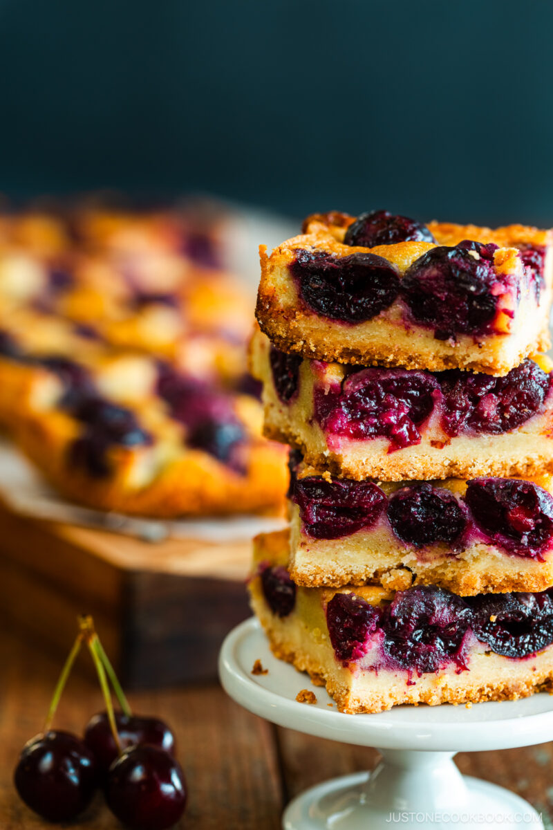 Best Cherry Bars with Brown Butter • Just One Cookbook