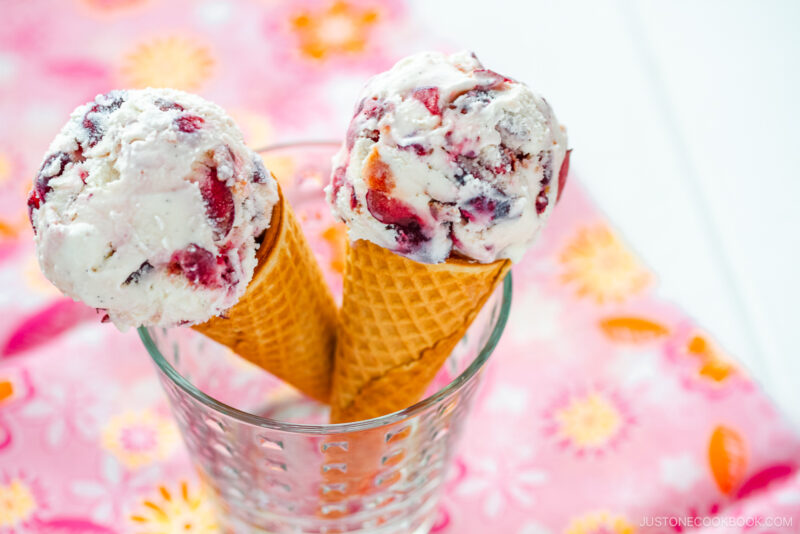 Cherry Ice Cream • Just One Cookbook