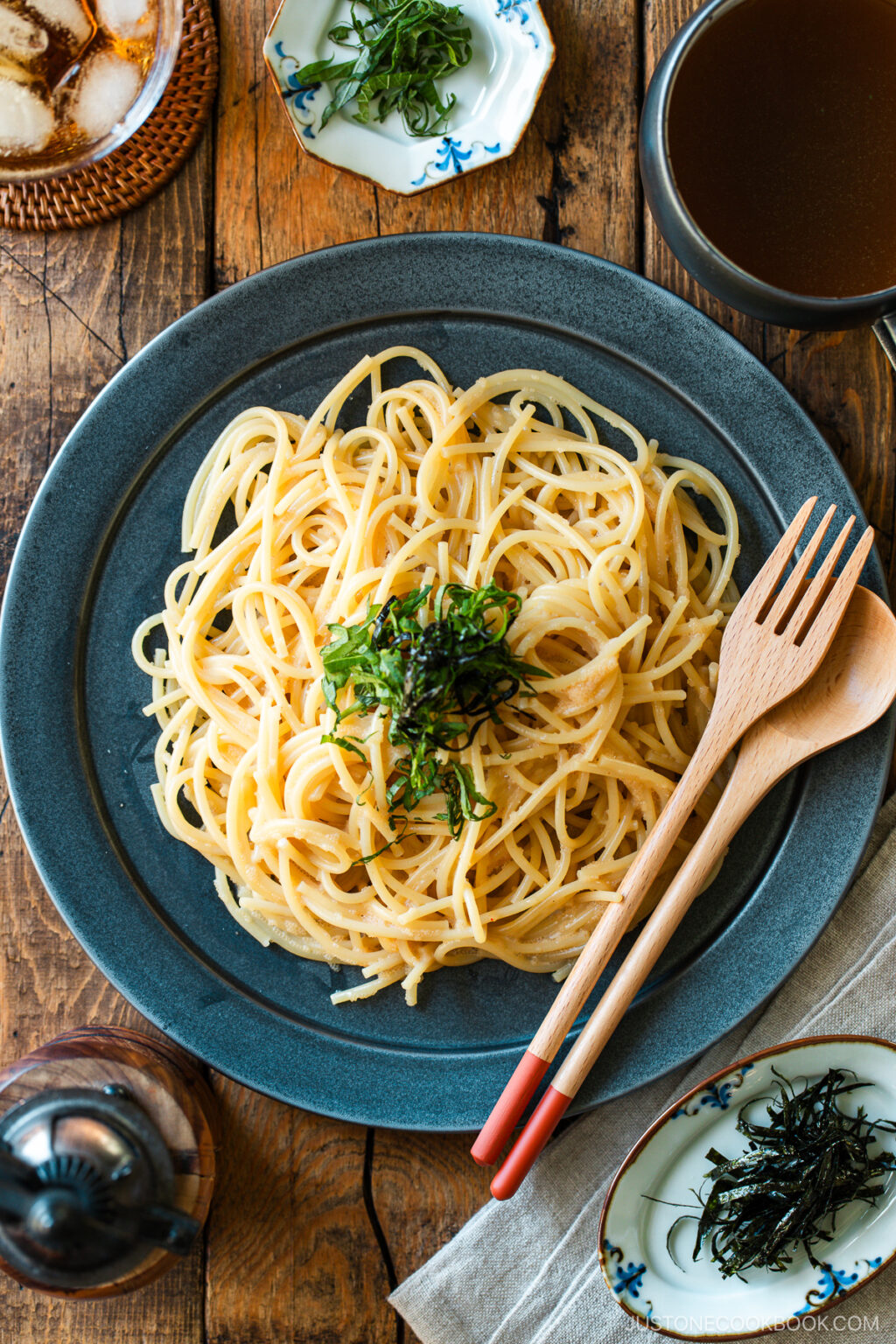 Easy Mentaiko Pasta (Video) • Just One Cookbook
