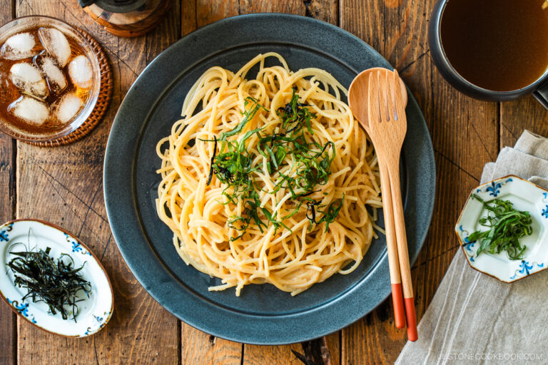 Easy Mentaiko Pasta (Video) • Just One Cookbook
