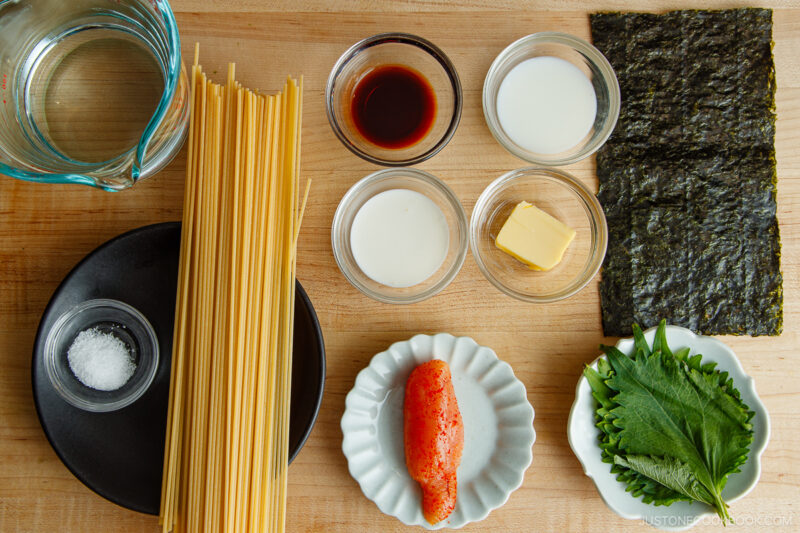 Easy Mentaiko Pasta (Video) • Just One Cookbook