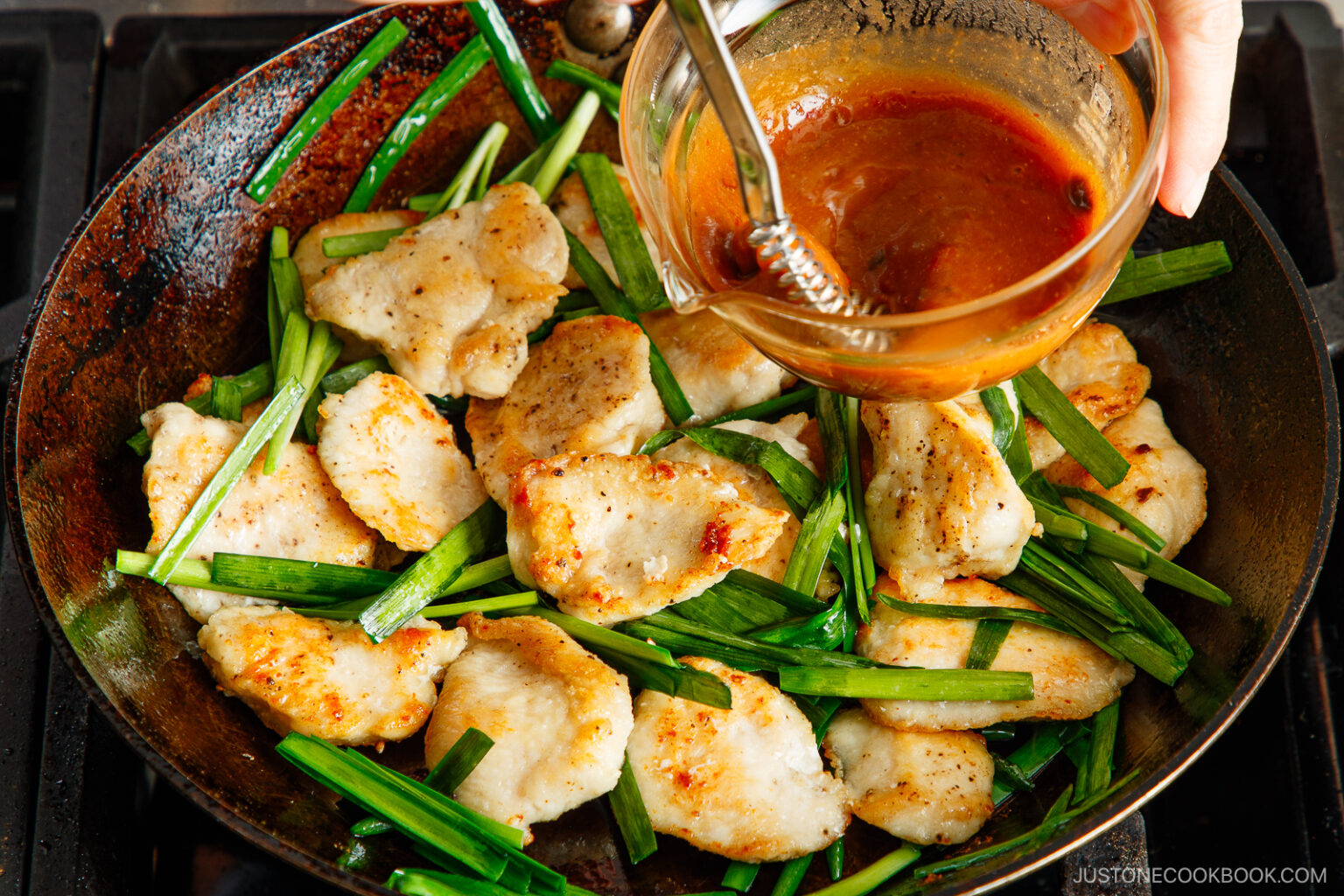 Chicken Stir-fry with Garlic Chives (Video) • Just One Cookbook
